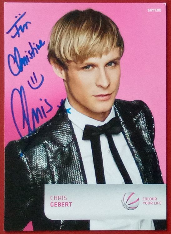 Chris Gebert Autogramm signiert Fotopostkarte 10x15cm (Gebraucht) in ...
