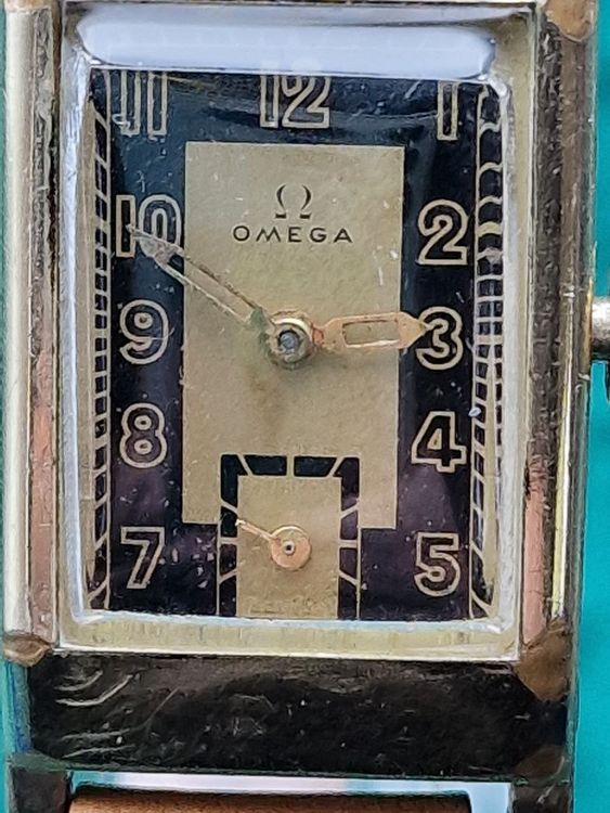 rare Omega Art Deco cal. T17 vergoldet Uhr aus dem ca. 1935- (Defekt ...
