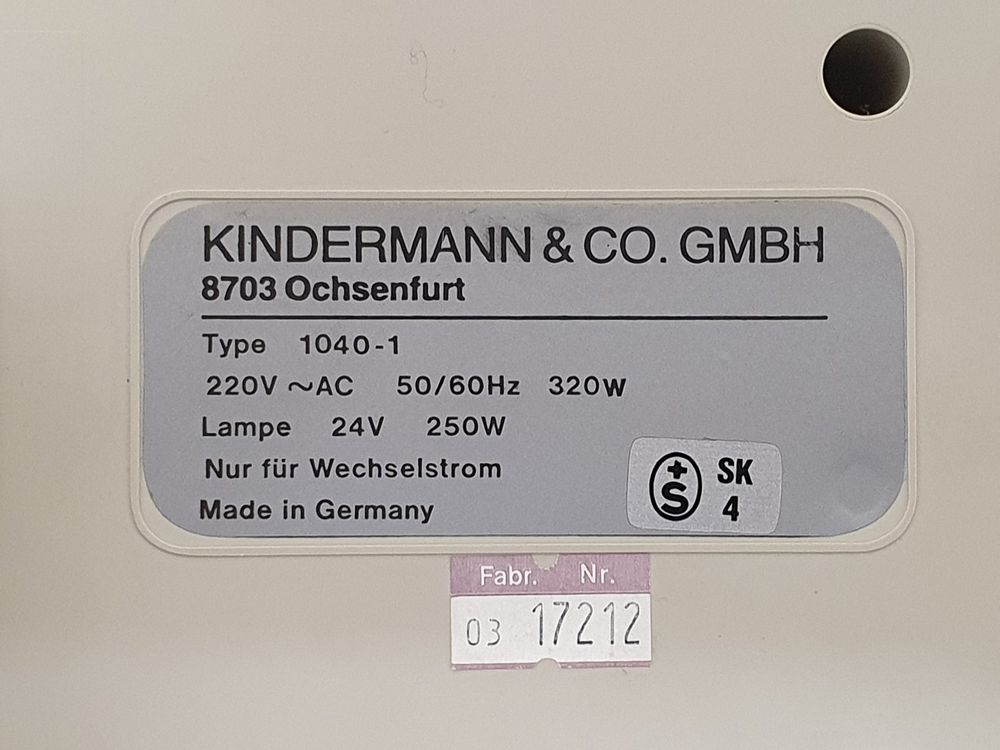 Vintage Mittelformat Diaprojektor KINDERMANN SUPER 66 - RAR! (Gebraucht ...