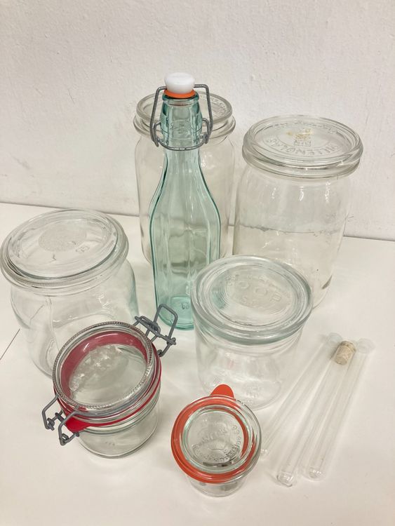 KONVOLUT VERSCHIEDENE EINMACHGLÄSER, FLASCHE, WECK, z.T. ALT | Kaufen auf Ricardo