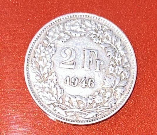 2 Schweizer Franken Münze 1946 B | Kaufen auf Ricardo