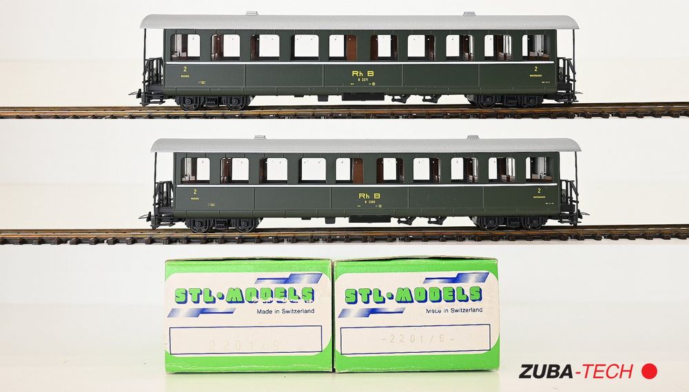 STL-Models 2x Plattformwagen der RhB, Spur H0m GS mit OVP (Gebraucht) in St. Gallen für CHF 1 ...