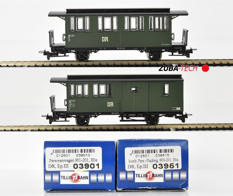 Tillig 2x Personenwagen DR H0e GS (Gebraucht) in für CHF 29.5 – mit ...
