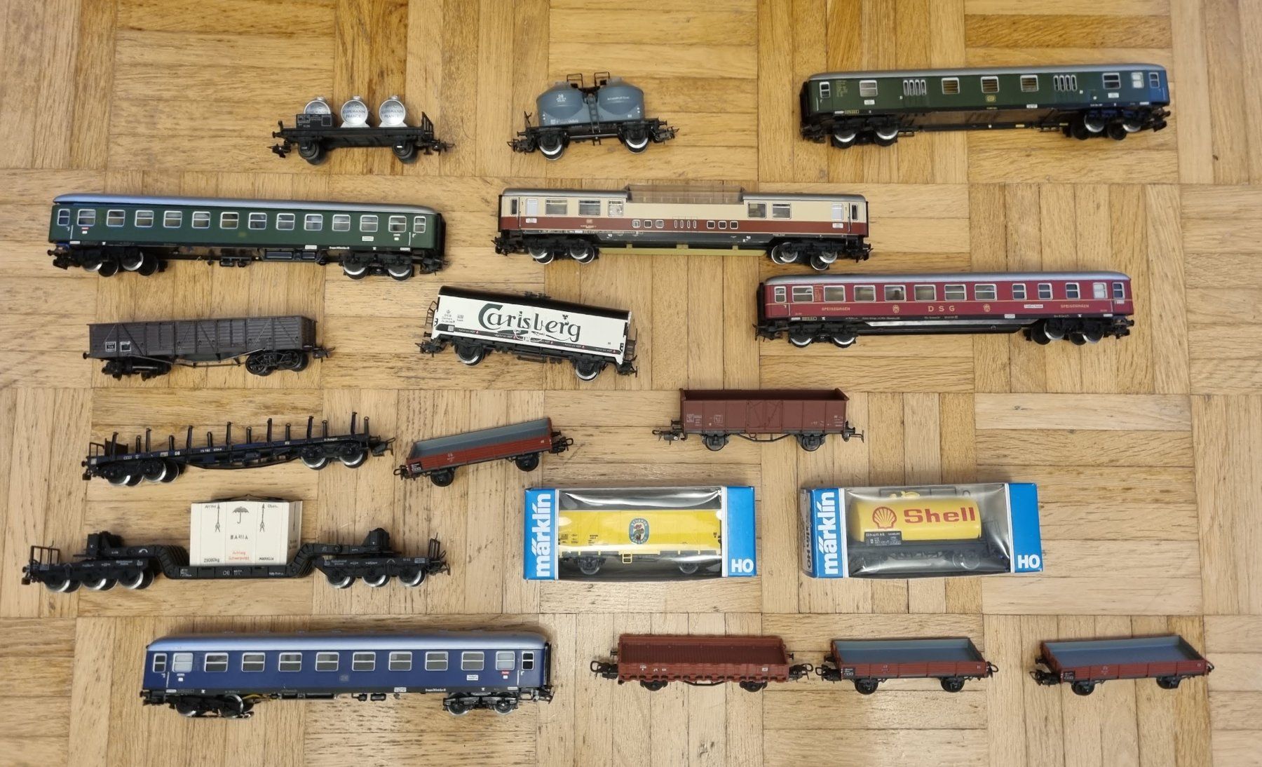 H0 Waggon-Sammlung - 18 Stück (Märkin, Mecano,...) (Gebraucht) in Flüh ...