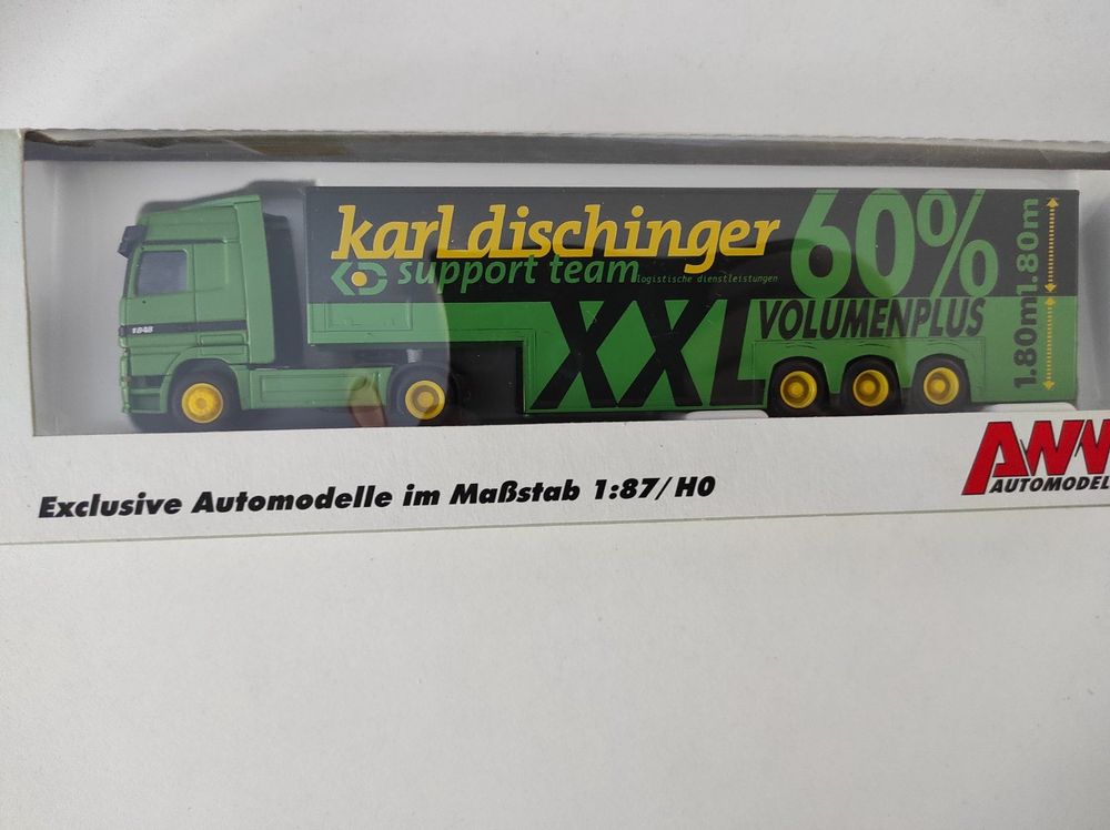 M-B Actros Sattelschlepper XXL "Karl Dischinger"von AWM 1/87 (Neu und ...