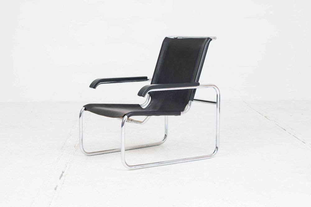 Thonet S 35 L Sessel und Ottoman von Marcel Breuer (Gebraucht) in ...