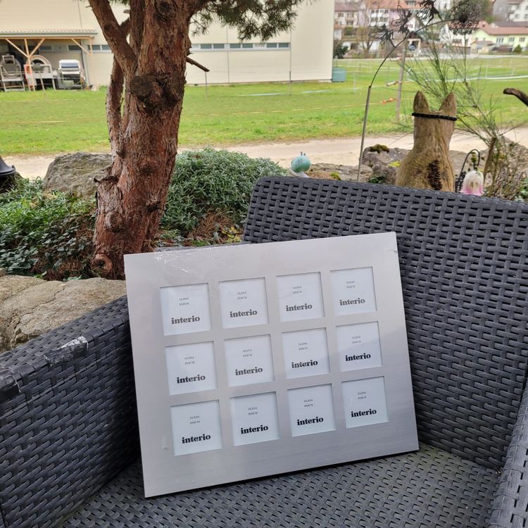 Bilderrahmen Interio Alu silber ,für 12 x 8x8cm Bilder (Neu (gemäss ...