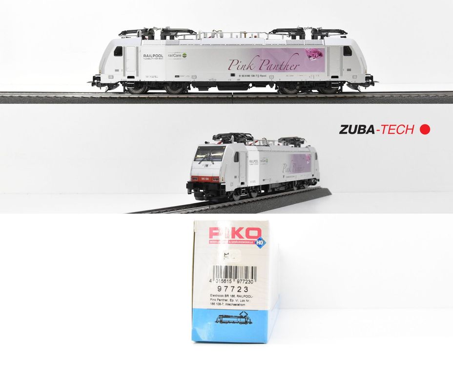 Piko 97723 E-Lok BR 186 Pink Panther Railpool H0 WS Digital | Kaufen ...