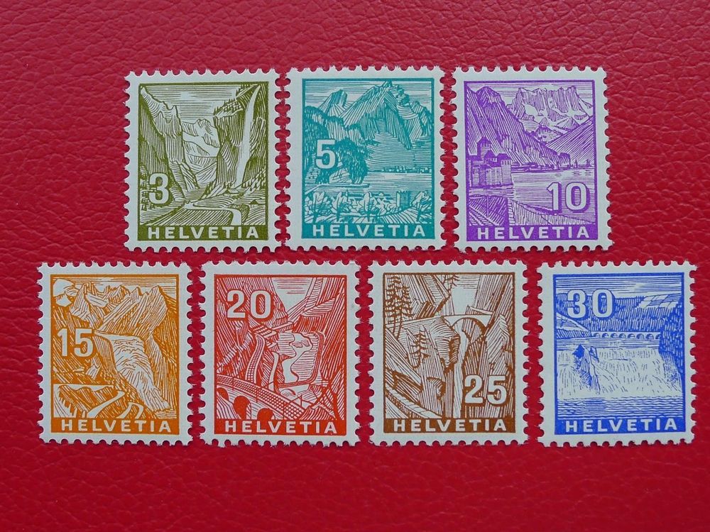 1934 Nr.194-200, Serie Landschaftsbilder ** Kat:160.- | Kaufen auf Ricardo