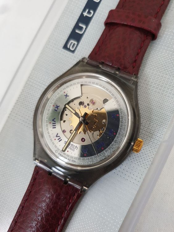 SWATCH AUTOMATIC SAM100 RUBIN NEU | Kaufen auf Ricardo