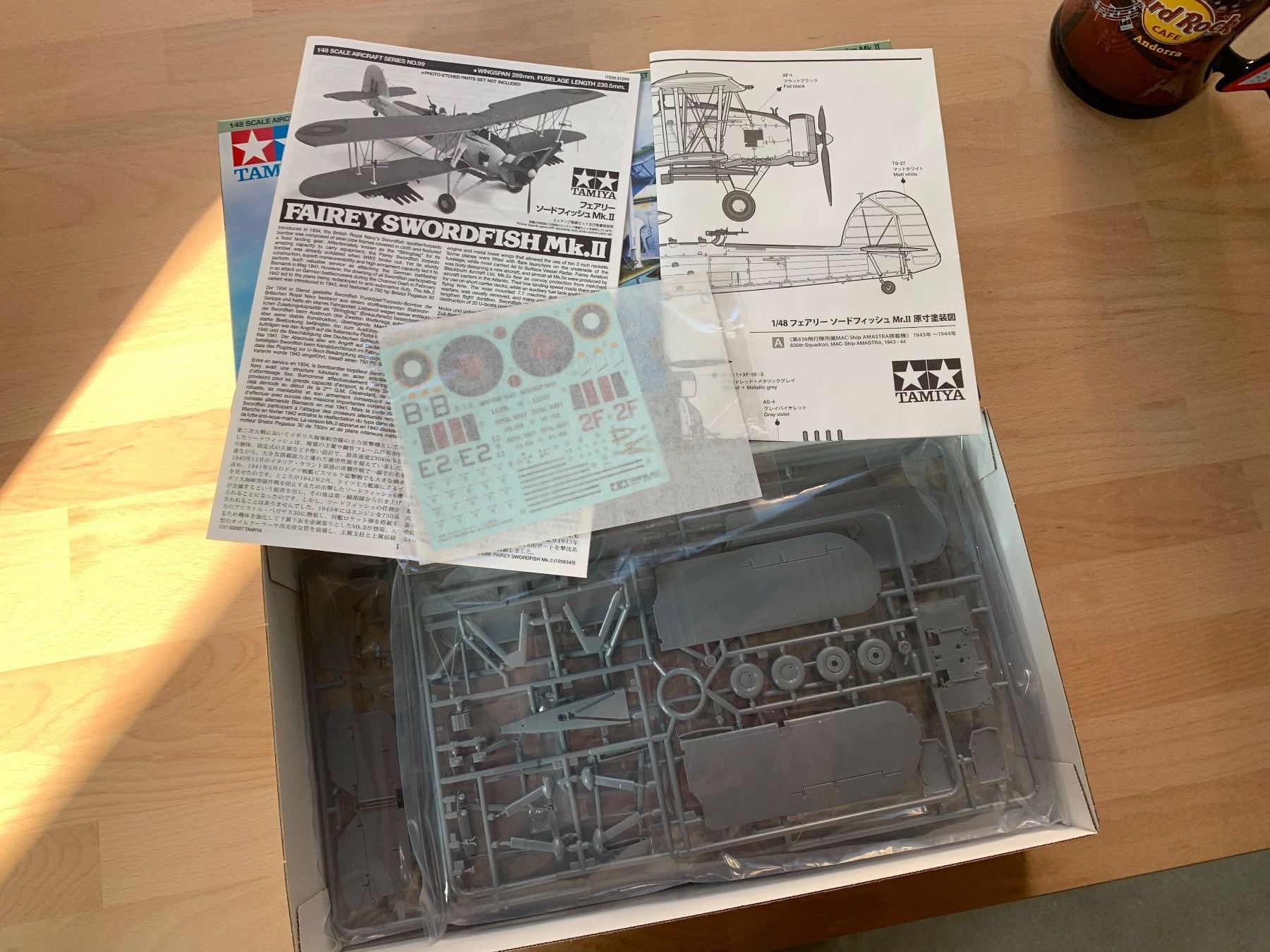 TAMIYA Avion Anglais Biplan FAIREY SWORDFISH MKII 1/48 (Neu und ...