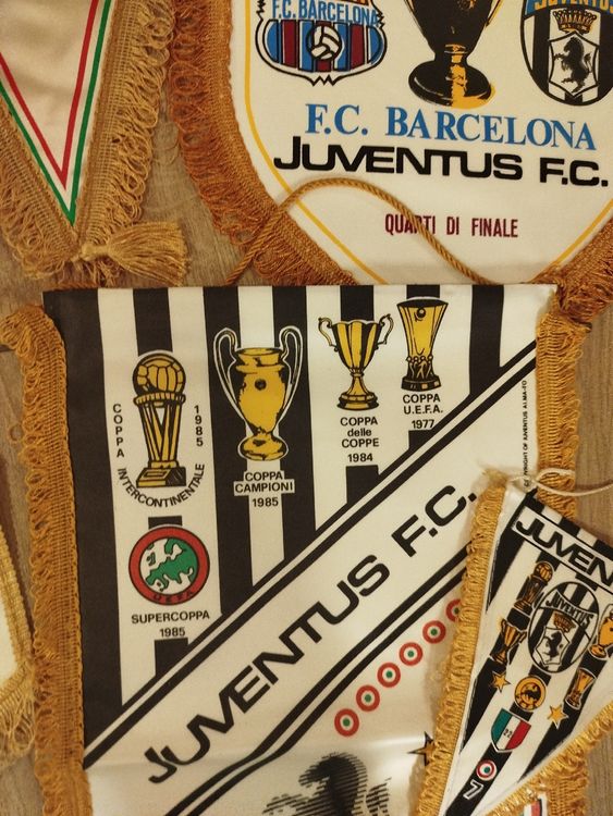 11 fanions Juventus football club , vintage années 80 (D'occasion) à ...