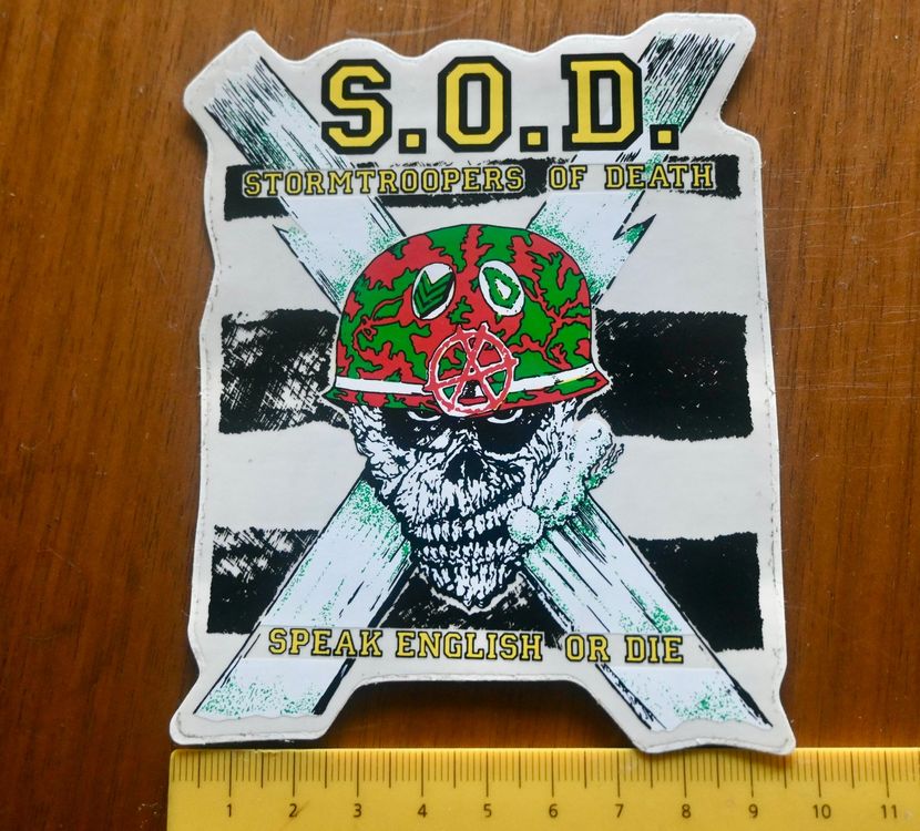VINTAGE Sticker - S.O.D. STORMTROOPERS OF DEATH (Gebraucht) in ...