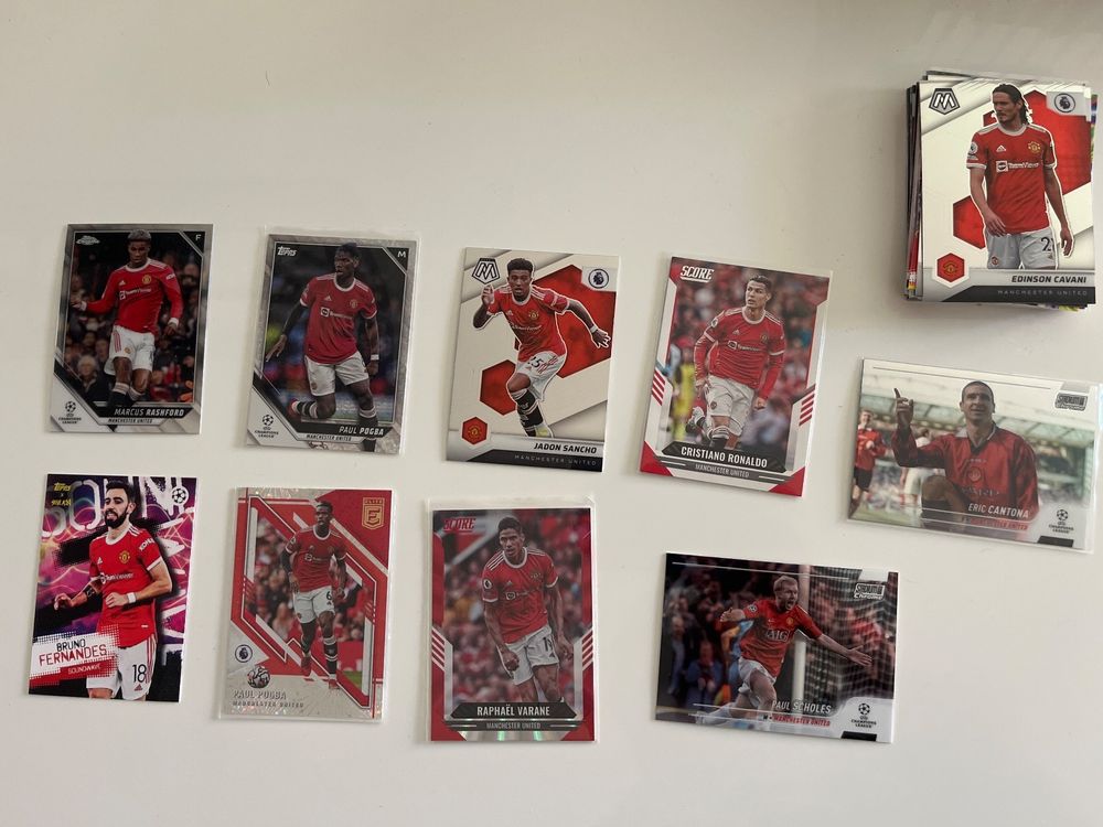 Manchester Unitel Lot mit 60 Karten aus Panini und Tops (Gebraucht) in Stetten AG für CHF 1 ...