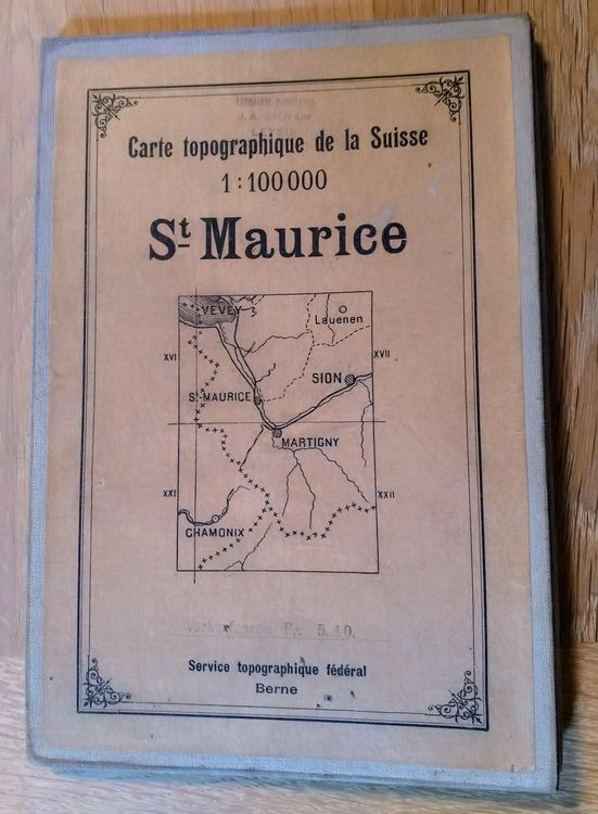 Antiquarisch: Carte topographique de la Suisse: St-Maurice (Gebraucht ...