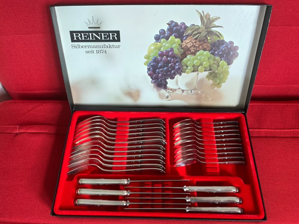Silberbesteck neu, 57-teilig, Marke Reiner, Muster Rokoko (Neu und ...