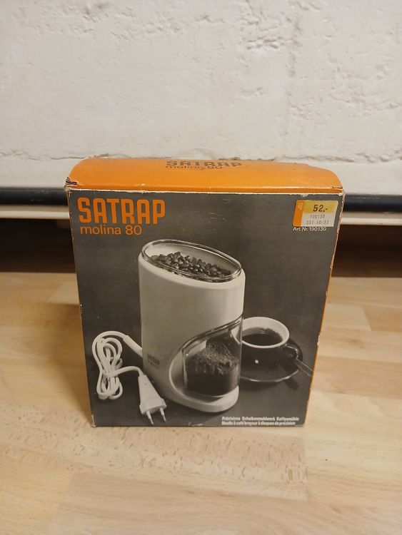 SATRAP Kaffeemühle Molina 80, OVP, Retro 70er Jahre | Kaufen auf Ricardo