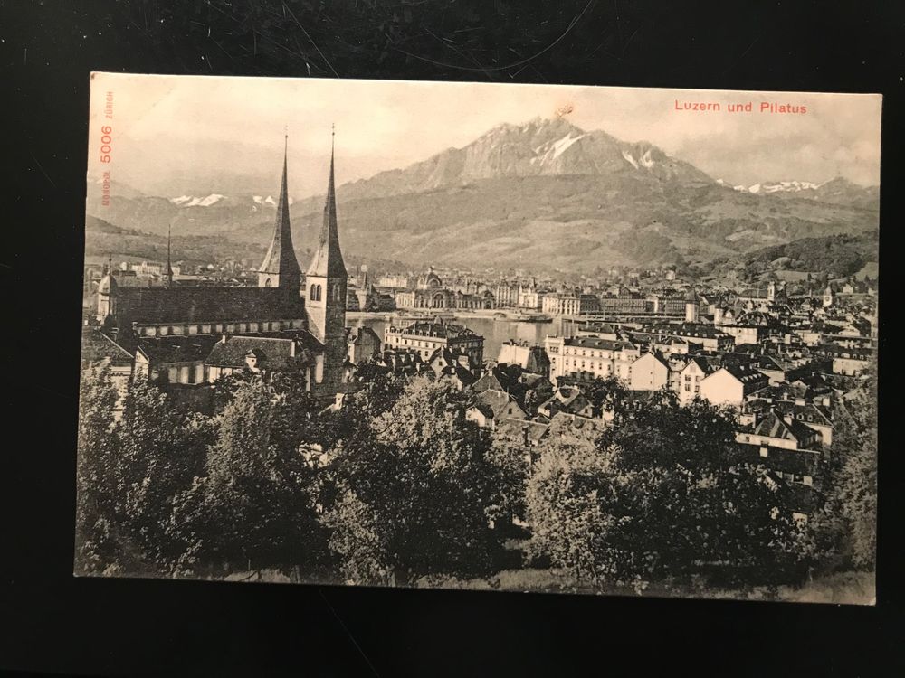 PK Antike Postkarte von Luzern mit Pilatus | Kaufen auf Ricardo