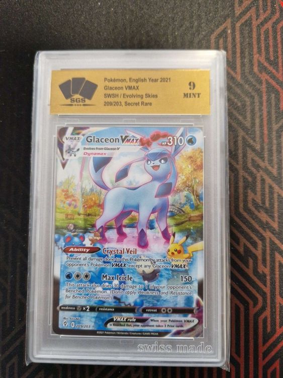 Glaziola / Glaceon VMAX AltArt / SGS 9 (D'occasion) à Killwangen pour ...