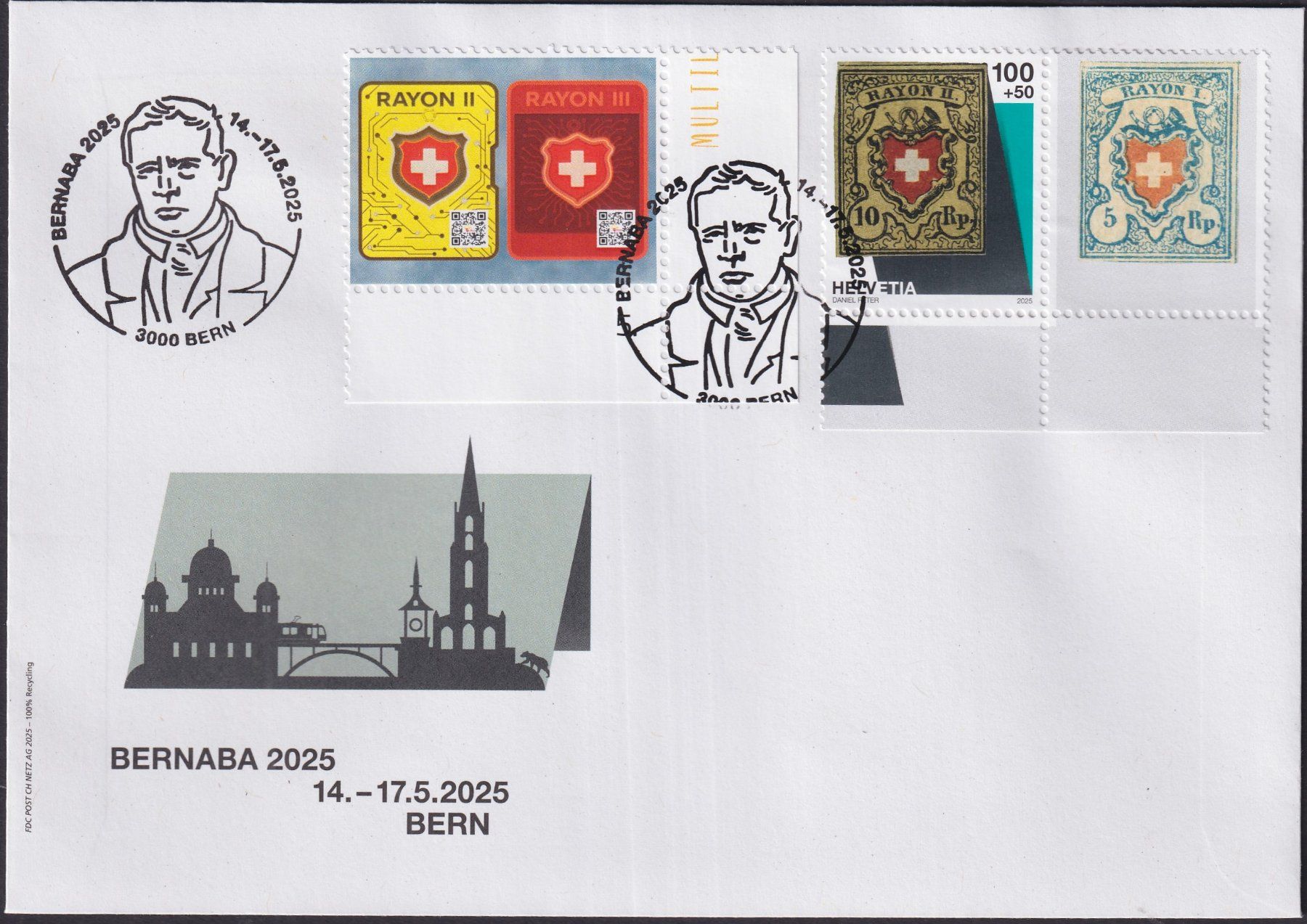 2025, BERNABA-MARKE aus BLOCK +Vignette, Seltenheit! (13) (Gebraucht ...