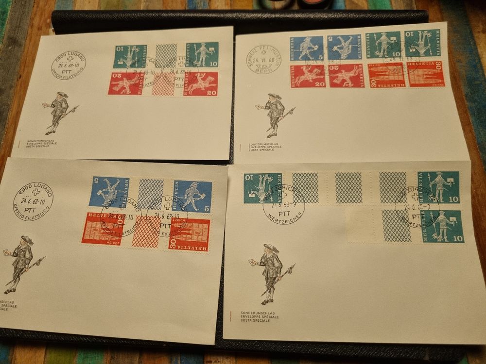 1968 FDC Kehrdrucke (Gebraucht) in Arni AG für CHF 5 – mit Lieferung auf Ricardo kaufen