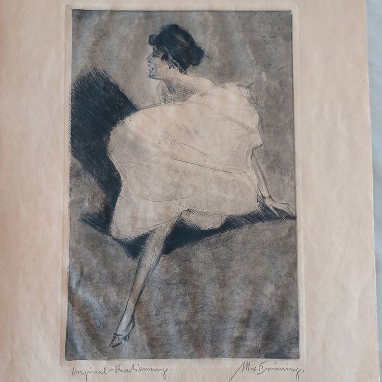 MAX BRÜNING. Original Radierung. Signiert. (Gebraucht) in Zürich für ...