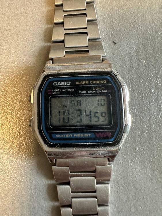 Montre Casio A158W vintage unisexe acier inoxydable (Gebraucht) in ...