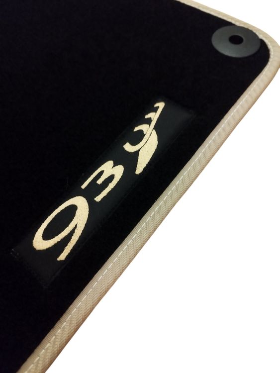 Velours Fussmatten für Saab 9.3 2004-2024 mit Logo (Neu und ...