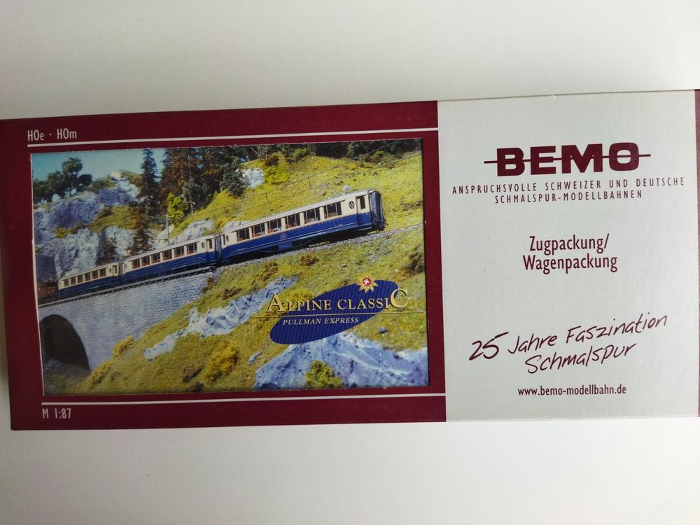 Salonwagen-Set "75 Jahre Glacier Express" von BEMO H0m (Neu und originalverpackt) in La Chaux-de ...
