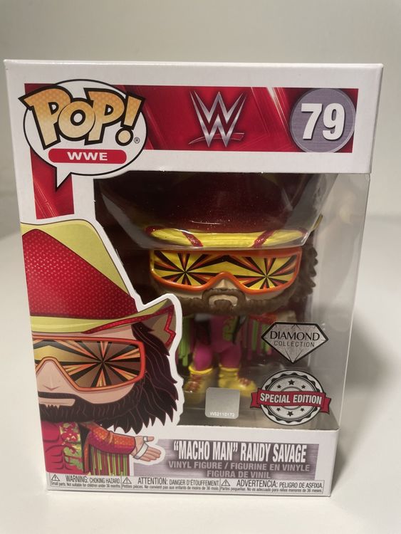 Funko Pop Nacho Man Randy Savage 79 WWE Diamond Special Edit (Neu und ...