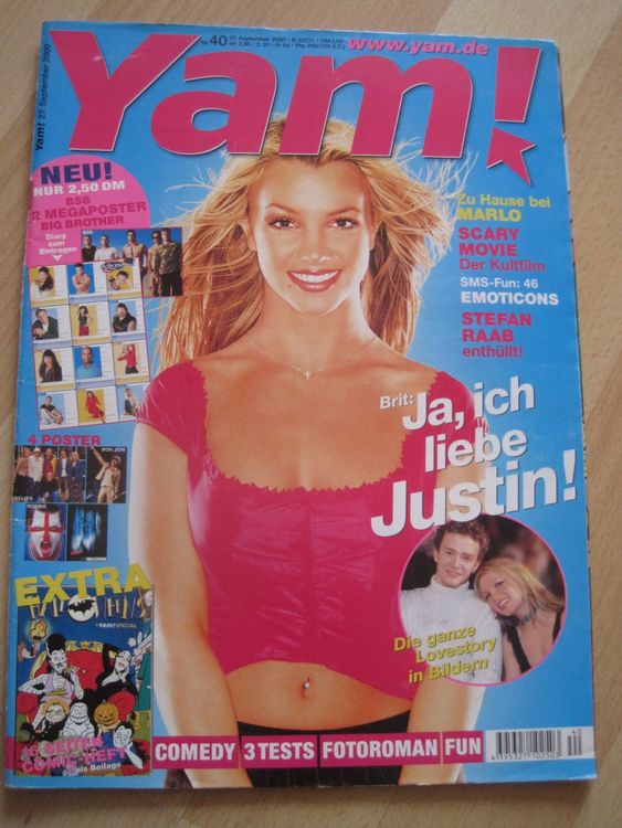 YAM Britney Spears wie Bravo Nr 40 v 27 September 2000 | Kaufen auf Ricardo