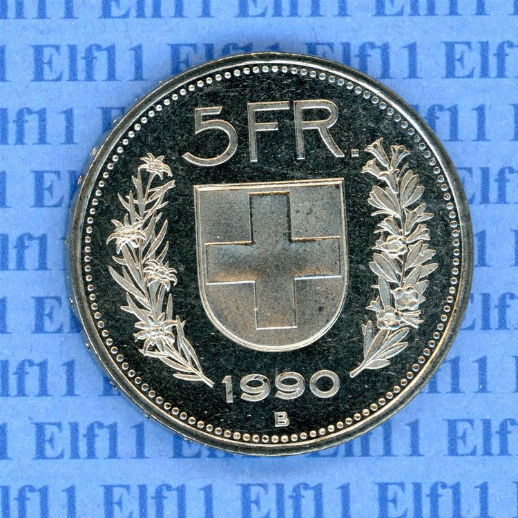 CHF___5.00 1990 stgl * nigelnagelneu! 5 Franken (Neu (gemäss Beschreibung)) in Widnau für CHF 50 ...