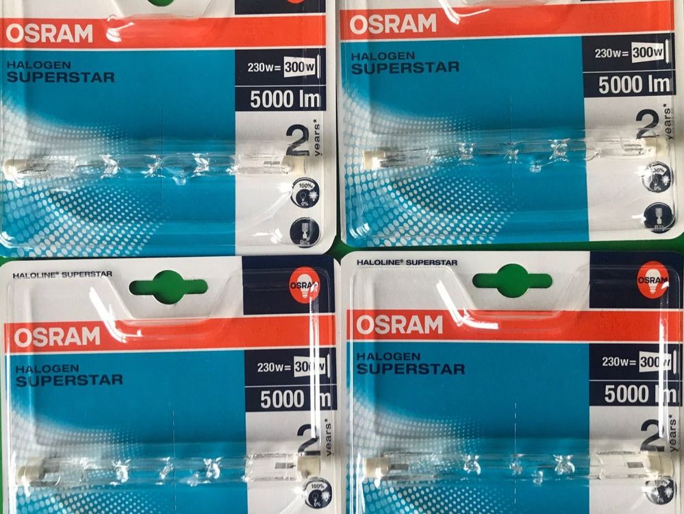OSRAM Halogen Superstar 5000 lm - 4 Stk. (Neu und originalverpackt) in ...