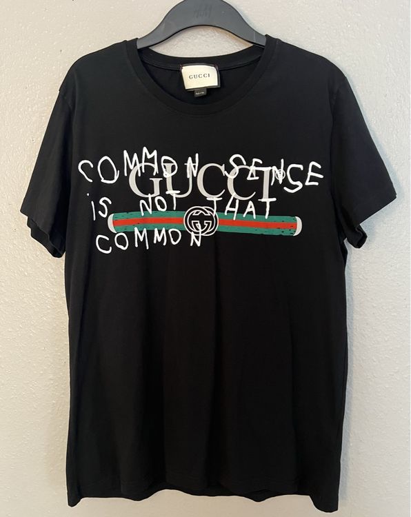 T-shirt Gucci, Common Sense is Not That Common, taille L | Kaufen auf ...