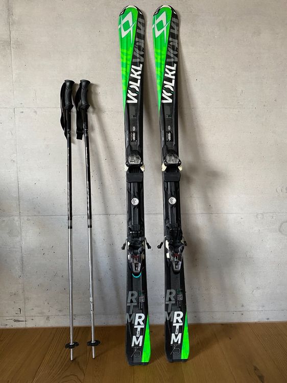 Herren Allround Ski Völkle tip rocker rtm75 153cm+Skistöcke (Gebraucht ...