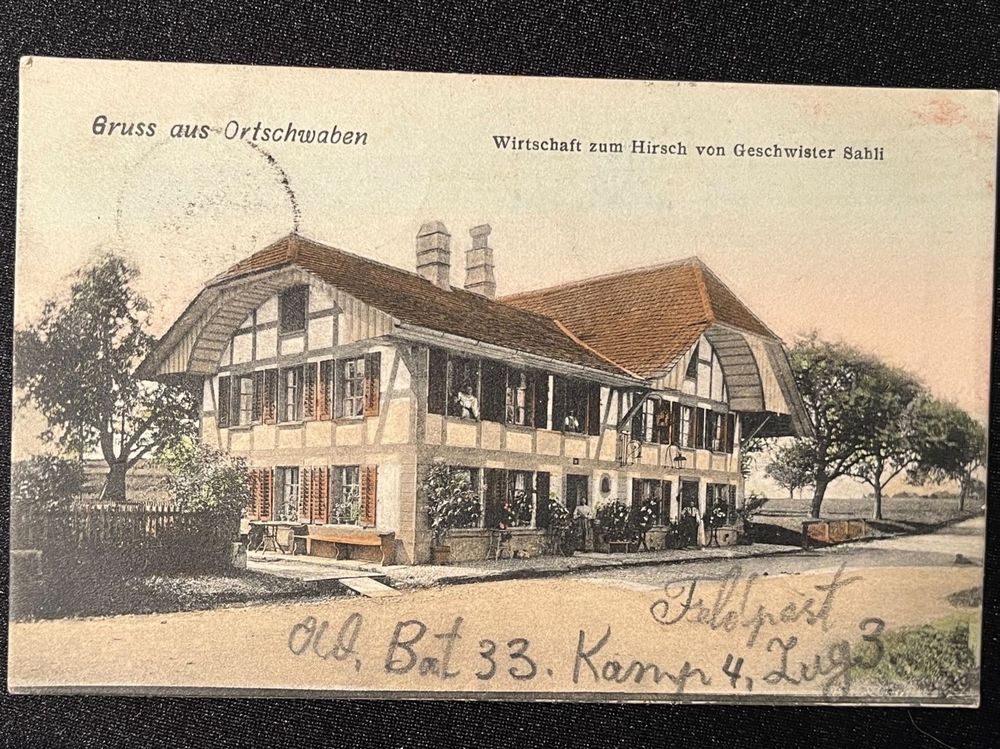 Alte Postkarte Gruss aus Ortschwaben | Kaufen auf Ricardo
