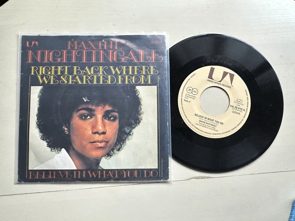 MAXINE NIGHTINGALE tolle Right back where we started Disco (Gebraucht ...