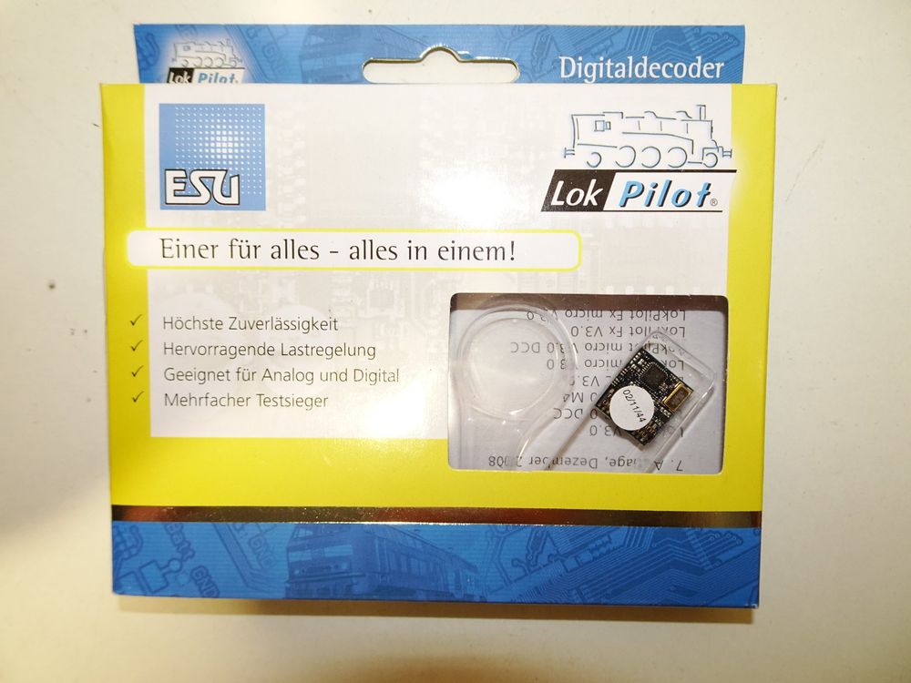 ESU Funktionsdecoder Lok Pilot FX V3.0 Digital 52621 (Neu (gemäss ...