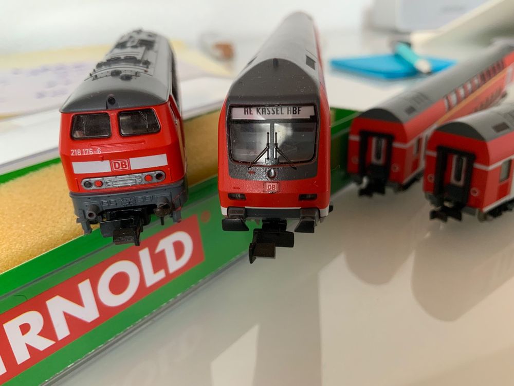 Spur N Fleischmann DB Doppelstock Zug mit Steuerwagen (Gebraucht) in ...