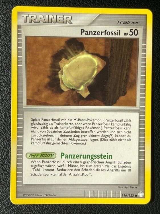 Panzerfossil 116/123 Pokémon D&P Mysterious Treasures (Neu (gemäss ...