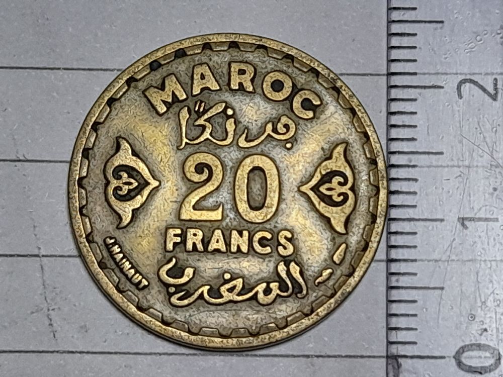 Marokko 20 Franken 1371 · 1952 "Französisches Protektorat" (Gebraucht) in Basel für CHF 1 – mit ...