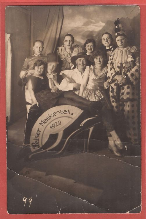 Leiser Maskenball 1929 - Leis bei Vals ? - Fotokarte (Defekt) in ...
