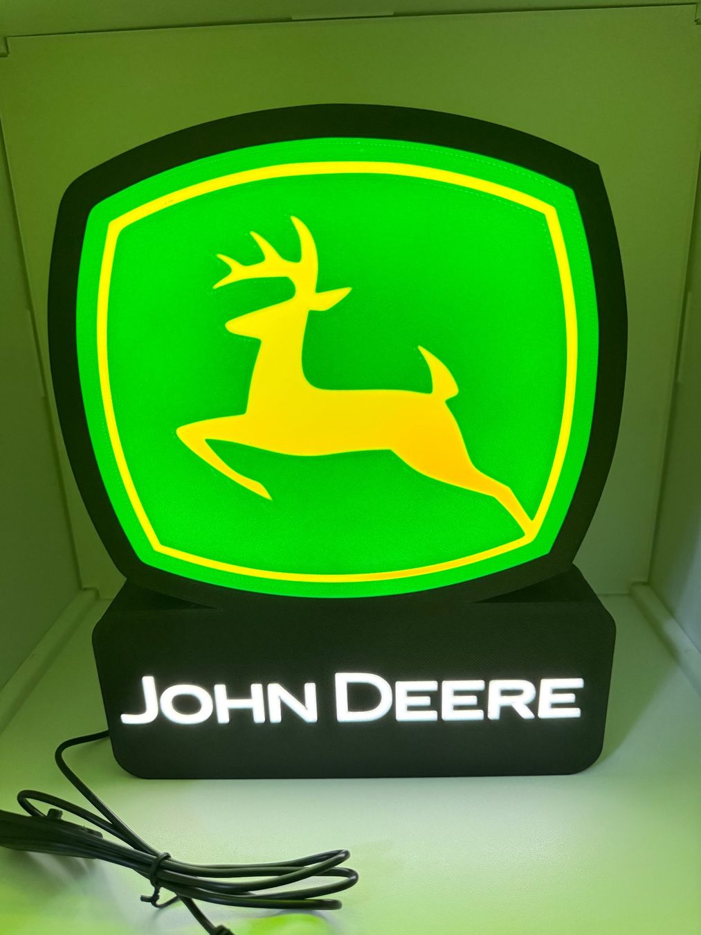 Lampe LED John Deere – Logo lumineux (Neuf (Voir description)) à ...