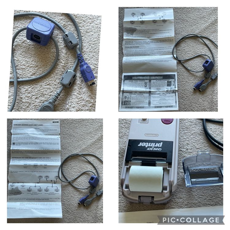 Gameboy Printer mit Kabel sowie GB Advance Game Link-Kabels | Kaufen ...
