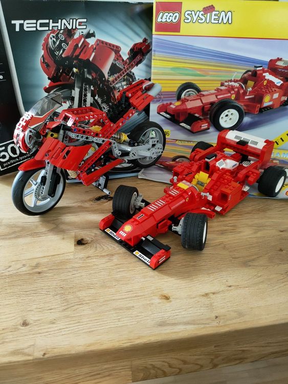 RAR* LEGO SYSTEM 2556 F1 FERRARI & LEGO TECHNIC 8420 BIKE | Kaufen auf ...