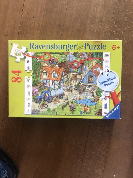 Ravensburger Puzzle Look & Find Bauernhof 84 Teile 5+ (Gebraucht) in ...