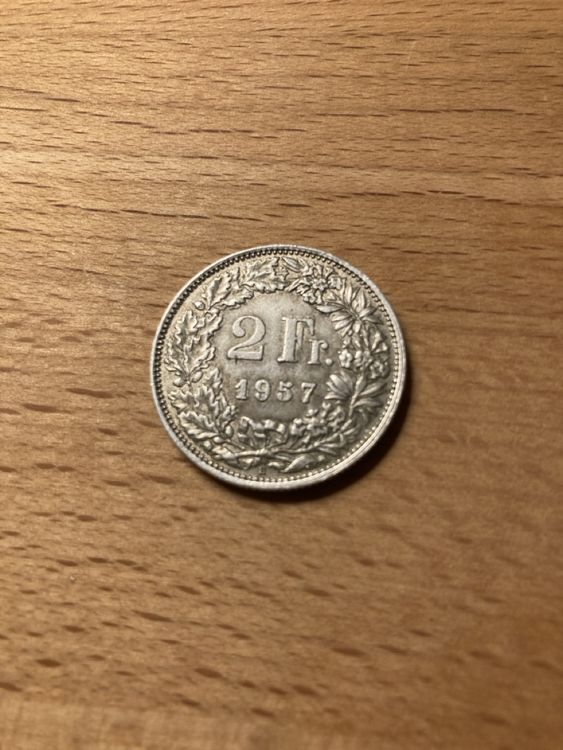2 Franken Schweiz 1957 Silber | Kaufen auf Ricardo