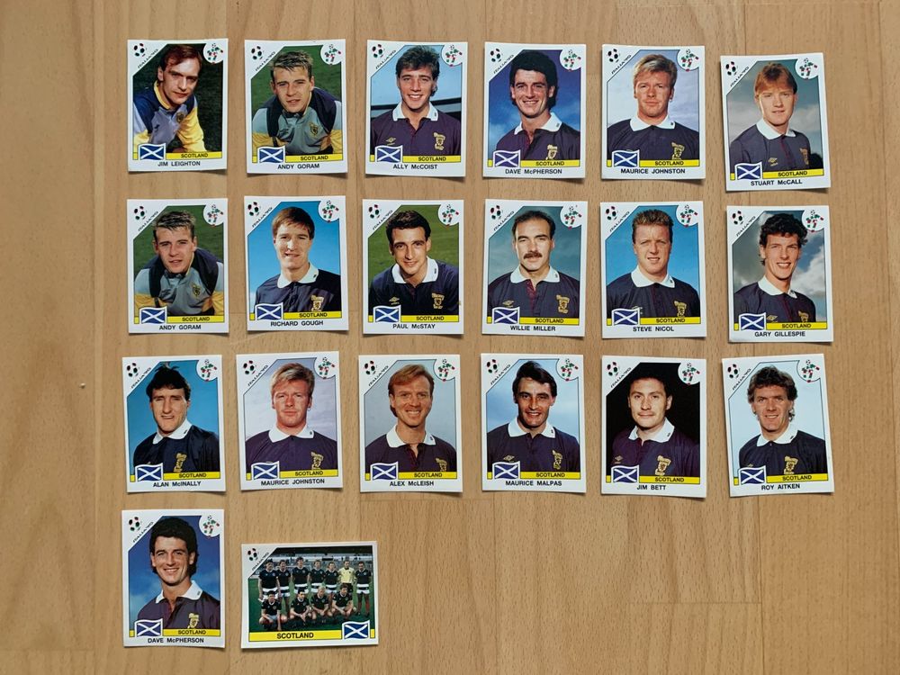 Panini Football Sticker WM Italia 90 - Scotland/Schottland (Gebraucht ...