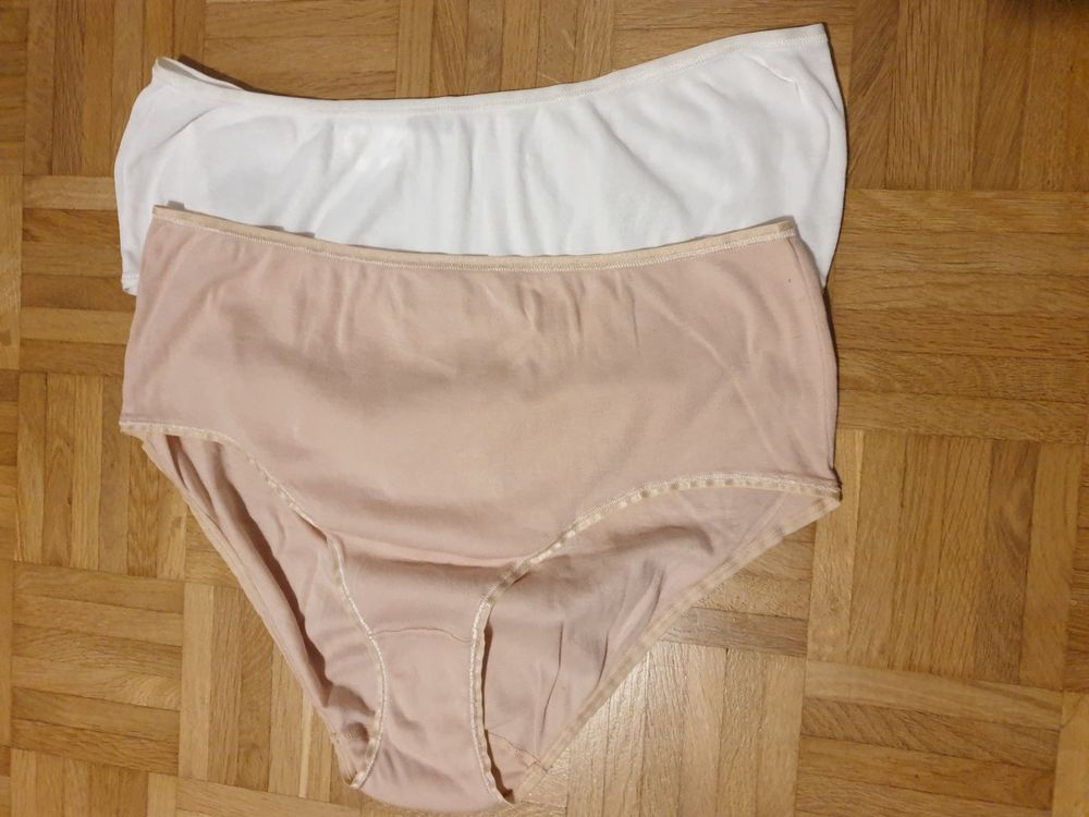 Slip HANRO XL, 2pièces, blanc, beige, très bon état (Gebraucht) in ...