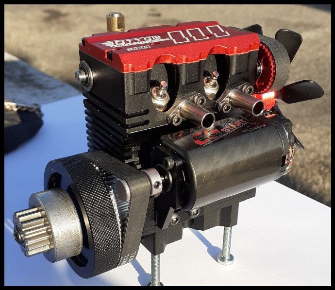 Toyan OTTO-Motor FS-L200 2 Zylinder 4-Takt Nitro kompl. Set (Neu ...